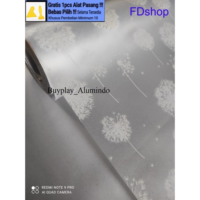 Jual Sticker Kaca /Stiker kaca Sanblast Sunblast Sandblast Motif Bunga ...