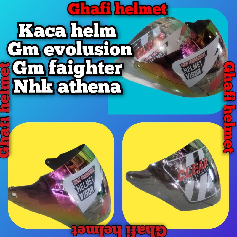 Jual kaca helm Gm evolusion/gm fighter/nhk athena ( merek clear ...