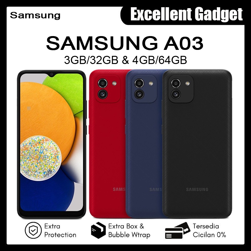 Jual Samsung Galaxy A03 [4GB/64GB] - Garansi Resmi | Shopee Indonesia