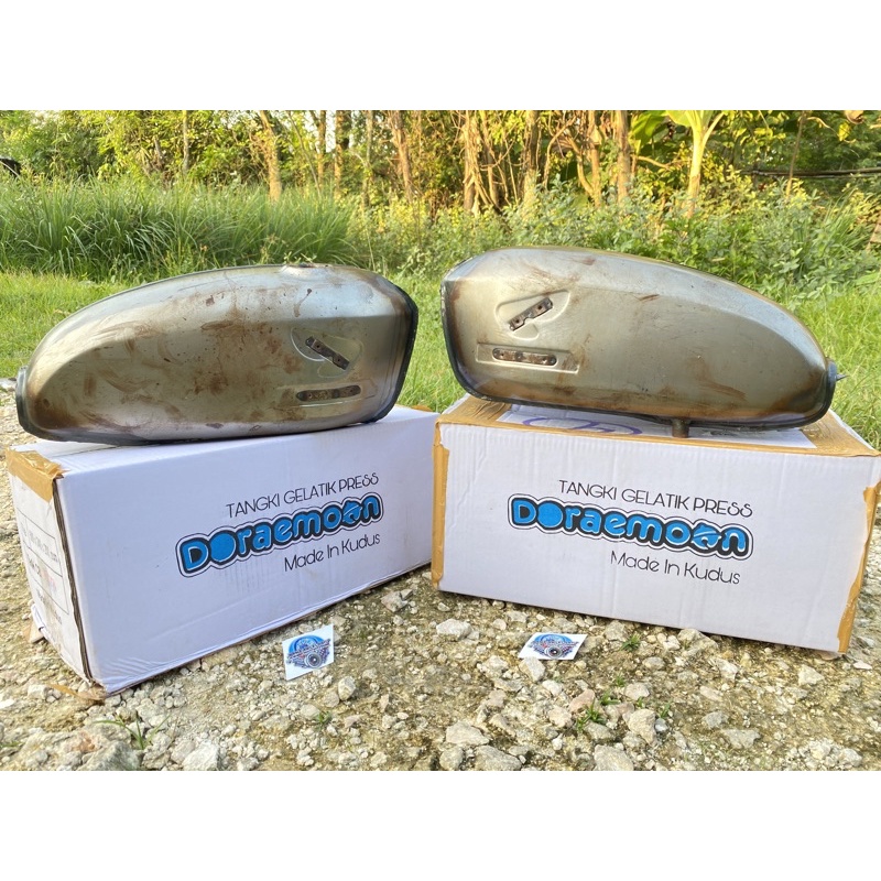 Jual Tangki CB DORAEMON tengki CB100 gelatik pres Doraemon | Shopee ...