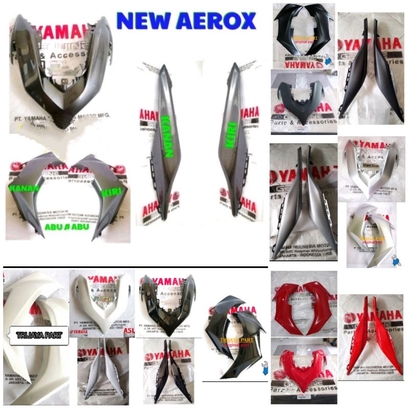 Jual PAKET BODY HALUS 5pcs NEW AEROX 155 CONNECTED ORIGINAL YAMAHA ...