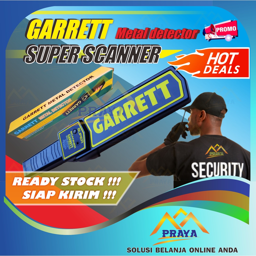 Jual Metal Detector Garret Super Scanner satpam security Garrett Garet Scan satpam petugas ...