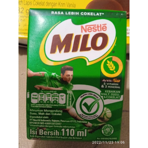 Jual Nestle Milo UHT 110 Ml | Shopee Indonesia