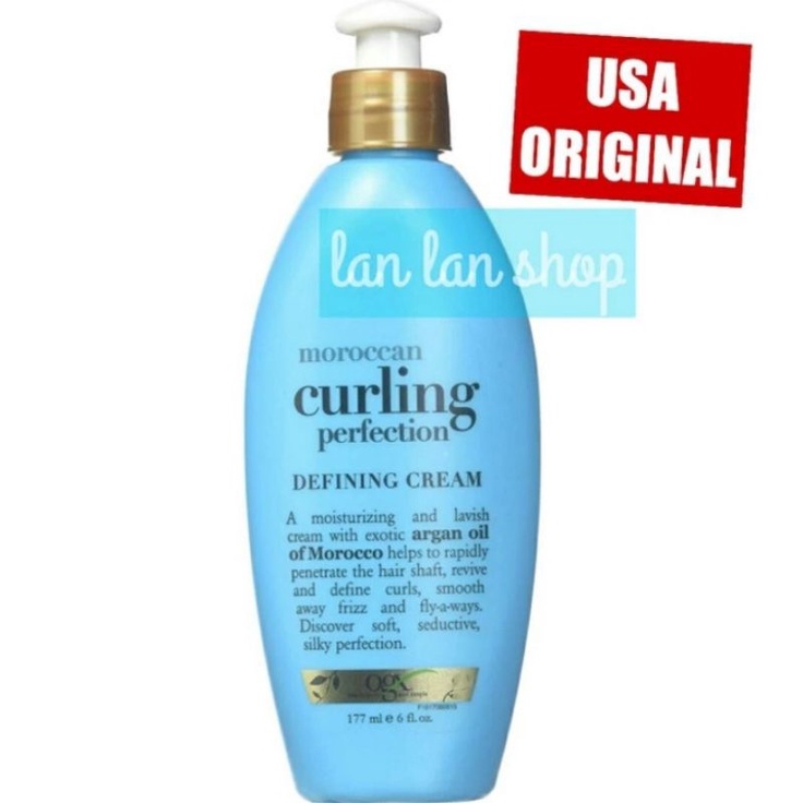 Jual Ogx Argan Oil Of Morocco Curling Perfection Defening Cream 177ml
