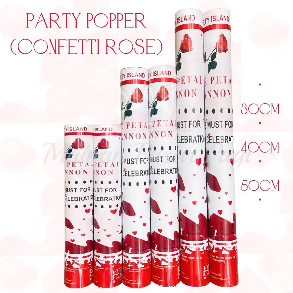 Jual ROSE CONFETTI/ Party Popper/ Popper Ulang Tahun & Wedding | Shopee ...