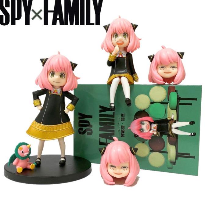 Jual ACTION FIGURE SPY X FAMILY ANYA FORGER CUTE CHIBI FACE TOPPER CAKE ...
