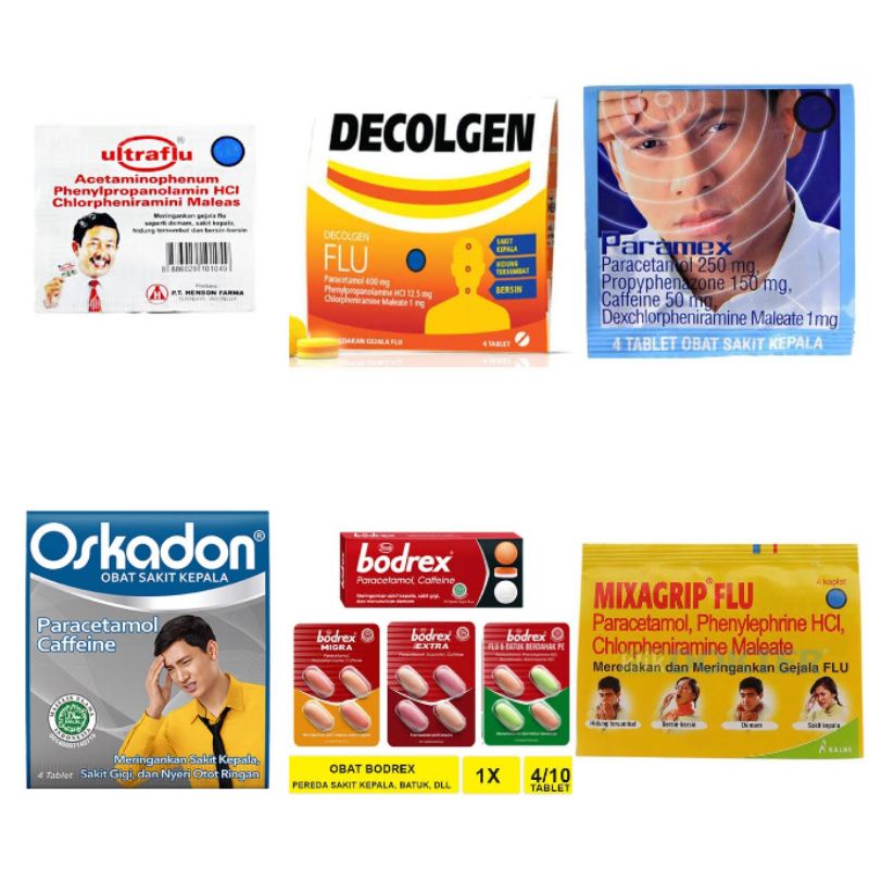 Jual DECOLGEN ULTRAFLU MIGSAGRIB FLU BATUK PE BODREX EXTRA OSKADON ...