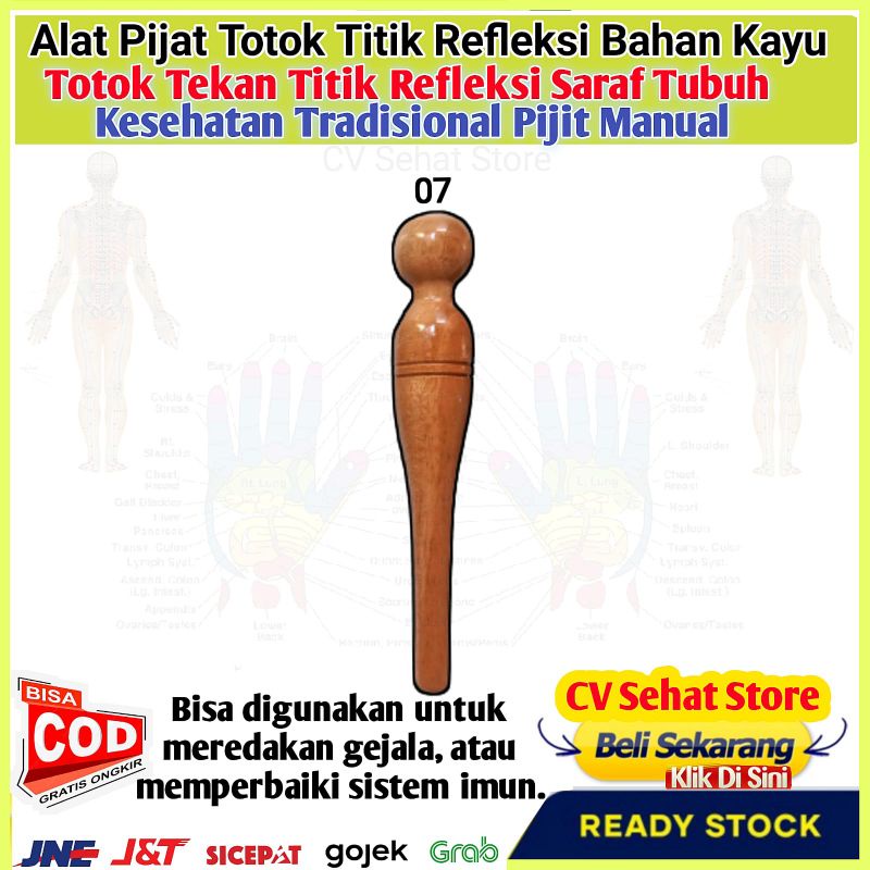 Jual Alat Pijat KAYU Tusuk Titik Refleksi Saraf Tubuh Refleksy Telapak ...