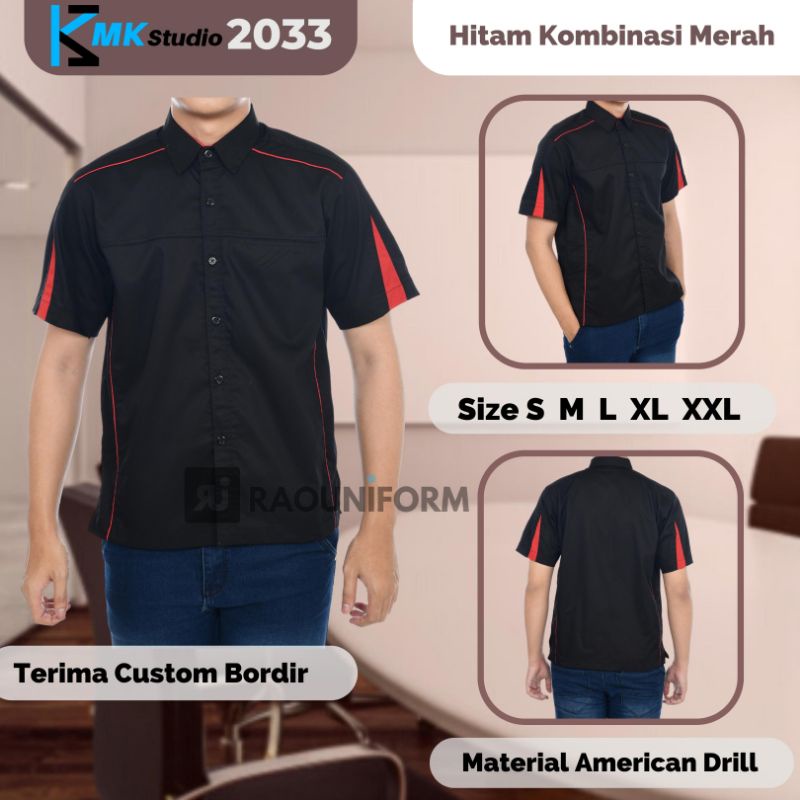 Jual Custom baju kerja/baju kerja tambah bordir/baju restoran/seragam ...