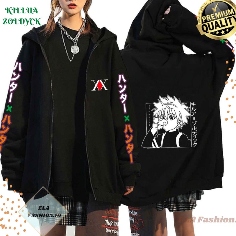 Jual Jaket Hoodie Resleting Anime Hunter X Hunter Killua Zoldyck 02 ...