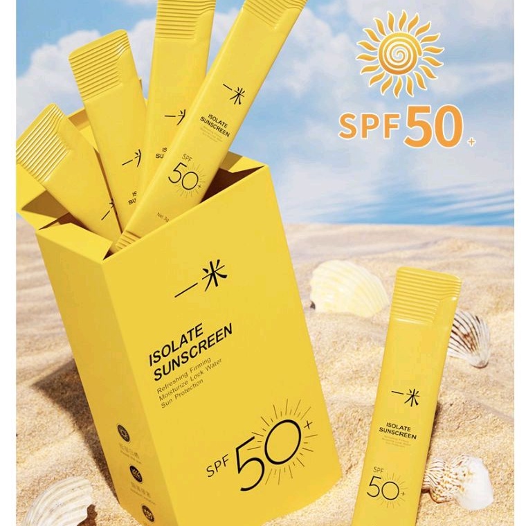 Jual Isolate Sunscreen Spf 50 Pelembab Wajah Sachet | Shopee Indonesia