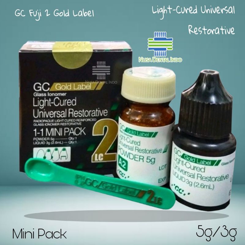 Jual Bahan Tambal Komposit Composite GC Fuji II LC Mini Pack 5gr/3gr ...