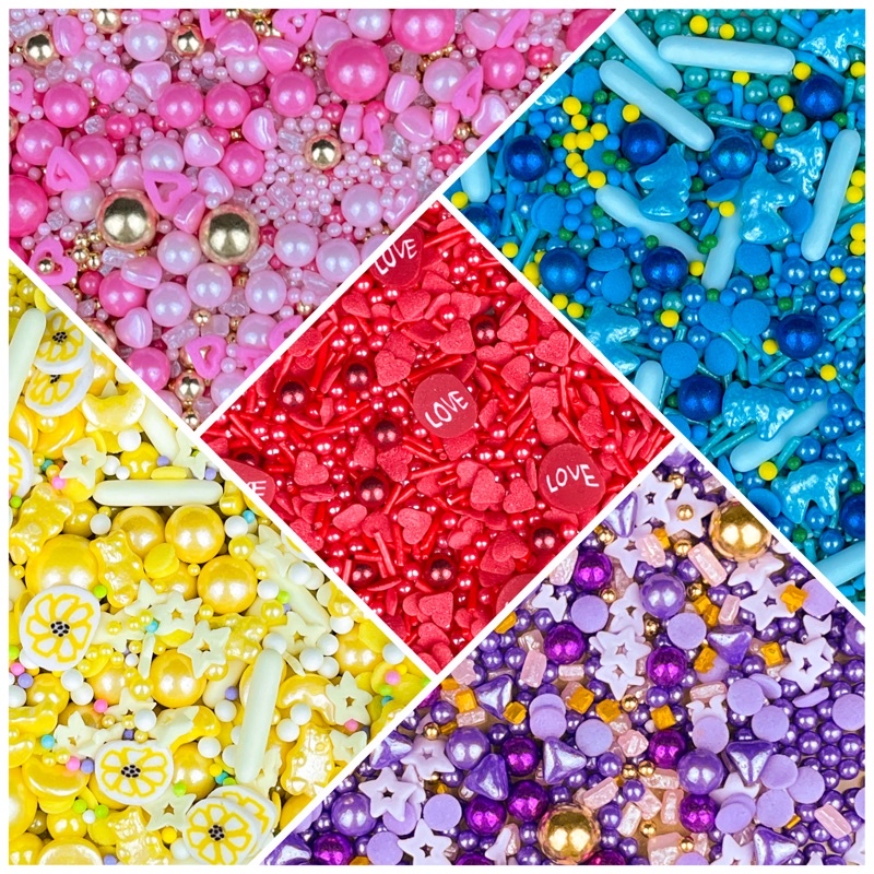 Jual Mutiara Sprinkle Kue Tart Pink 20gr hiasan cake ulang tahun topper ...