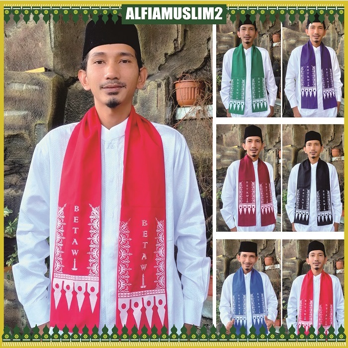 Jual Selendang ondel ondel cukin syall betawi / Cukin Betawi / Syall ...