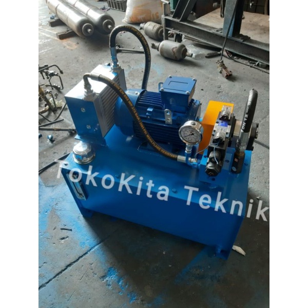 Jual POWER PACK HYDRAULIC 80 LITER ELECTRIK MOTOR 5.5HP DOUBLE ACTING ...