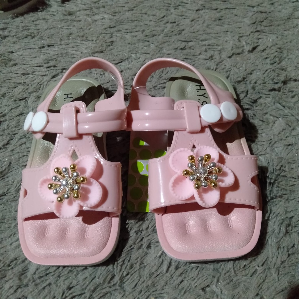Jual Sendal Tali Bunga Anak Perempuan / Sendal Anak Teplek Tali Bunga ...