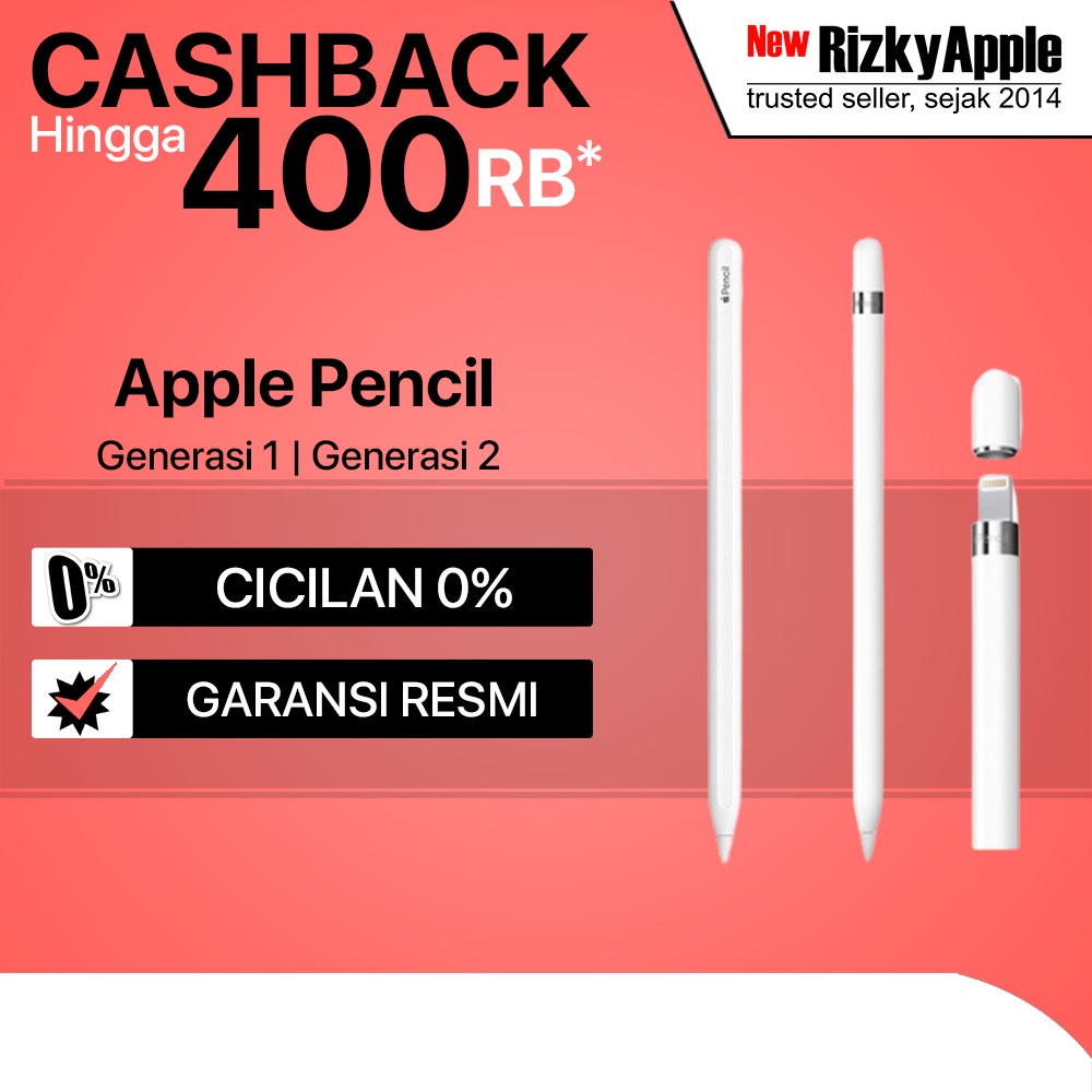 Jual 𝗔𝗽𝗽𝗹𝗲® Pencil Gen 1 - Pencil Gen 2 - Original Garansi Resmi ...