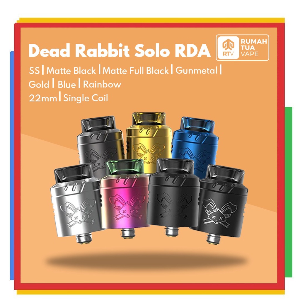 Jual DEAD RABBIT SOLO 22MM SINGLE COIL RDA BY OFFICIAL HELLVAPE ...