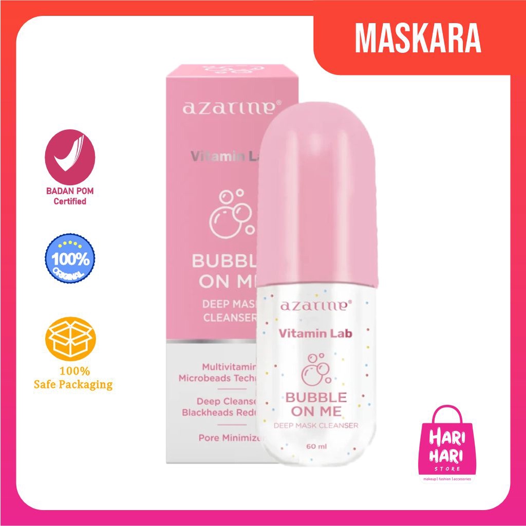 Jual Azarin Vitamin Lab Bubble On Me Deep Mask Cleanser | Shopee Indonesia