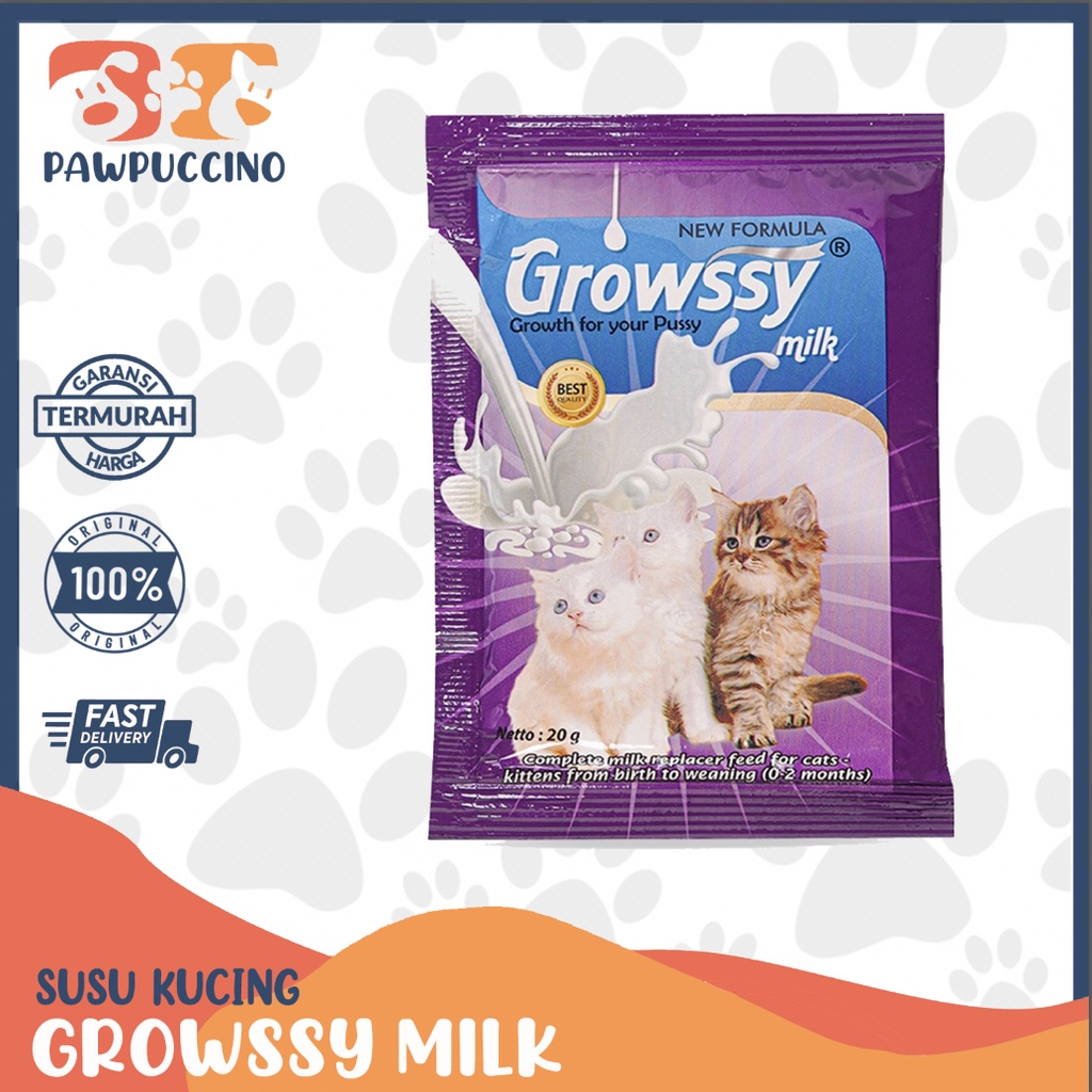Jual Susu Kucing GROWSSY / Susu Anak Kucing Bayi Kucing Kitten 1 Sachet ...