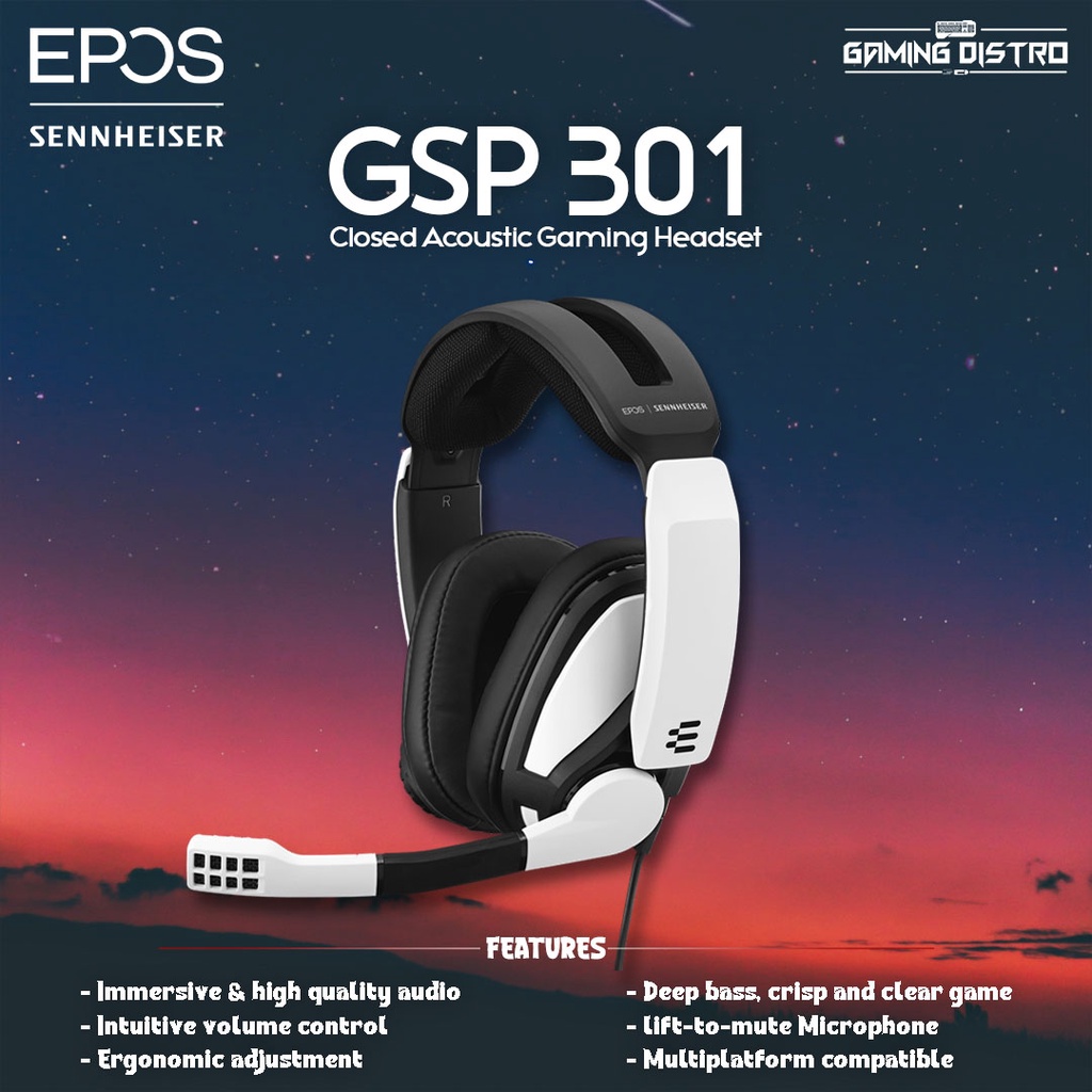 Jual Headset Gaming EPOS GSP 301 Immersive & High Quality Gaming Headset | Shopee Indonesia