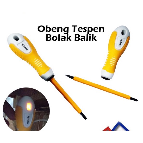 Jual Test Pen JUMBO Tofuda 5566 Obeng Tespen Karet Warna Bolak Balik ...
