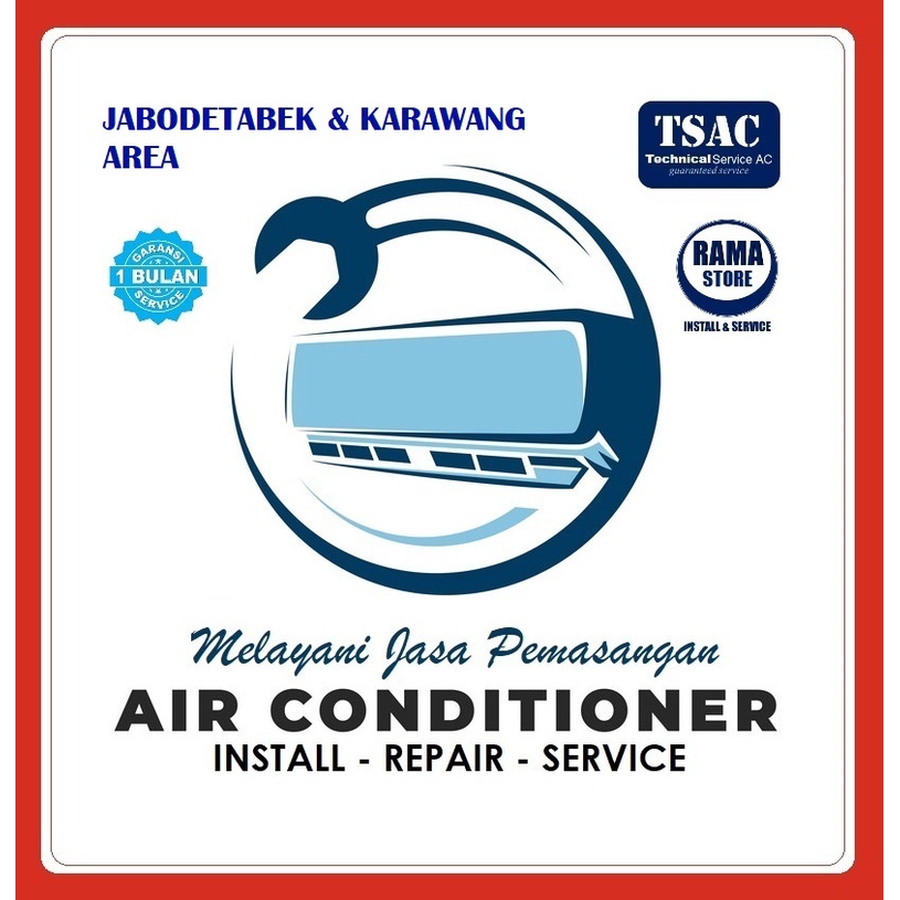 Jual Jasa Instalasi Pasang AC Lama 1/2 PK sampai dengan 1 PK + Vacum ...