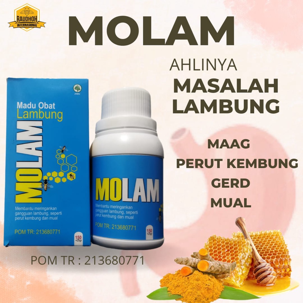 Jual [Best Seller] MOLAM Ekstra Lebih Cepat Atasi Masalah Lambung ...