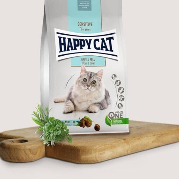 Jual happy cat sensitive skin and coat ( hair and skin) 1.3kg | Shopee ...