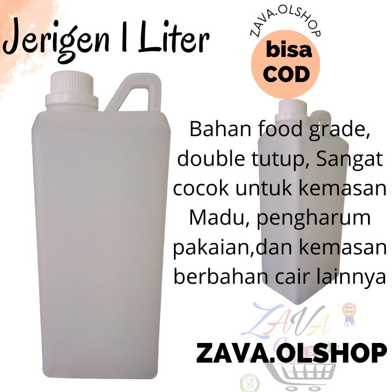Jual Jerigen 1 Liter / Jerigen plastik 1000ml | Shopee Indonesia