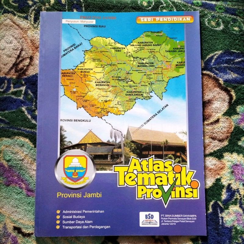 Jual BUKU ORIGINAL PETA ATLAS TEMATIK PROVINSI JAMBI | Shopee Indonesia