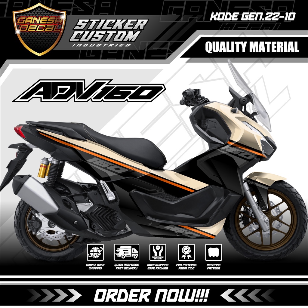 Jual (COD) Decal Sticker Motor All New Honda ADV 160 2022 Full body ...