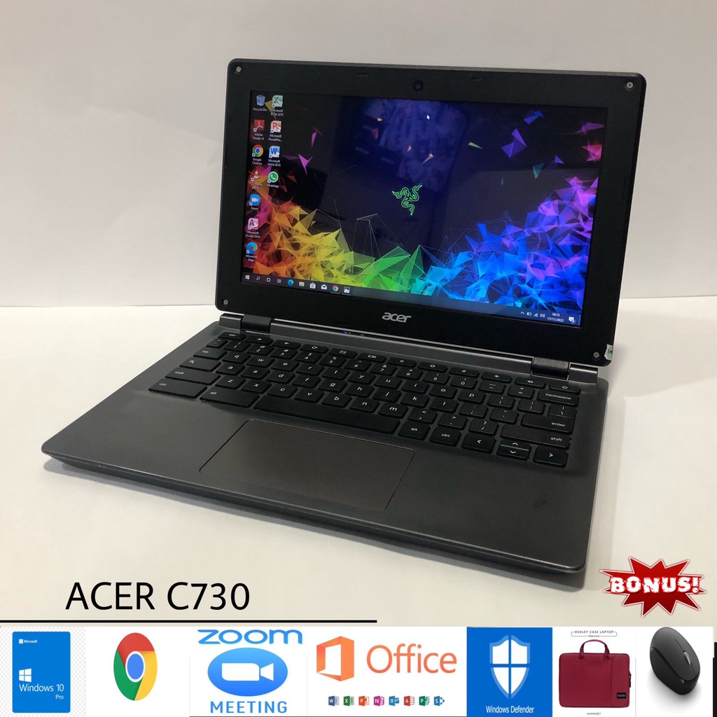 Jual Laptop Acer C730 Intel Celeron N29-40 Ram 4GB SSD 128GB | Shopee ...