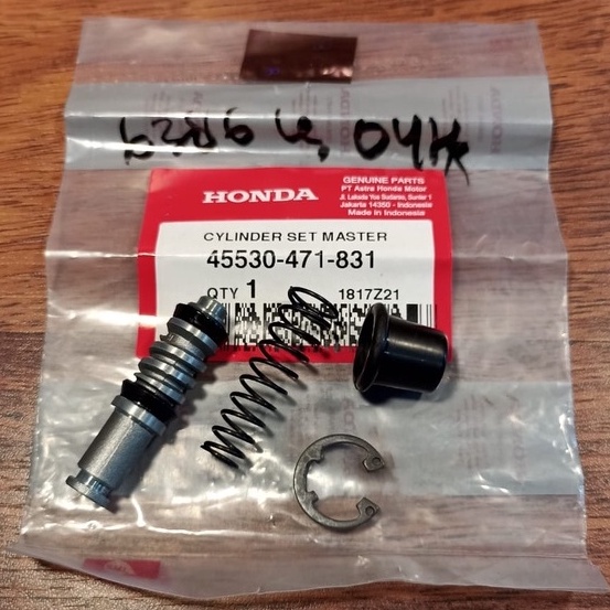 Jual MASTER REM DALAM HONDA/CYLINDER SET MASTER CRF/PCX/CBR250RR/CRF 250RALLY DLL 45530-471-831 ...
