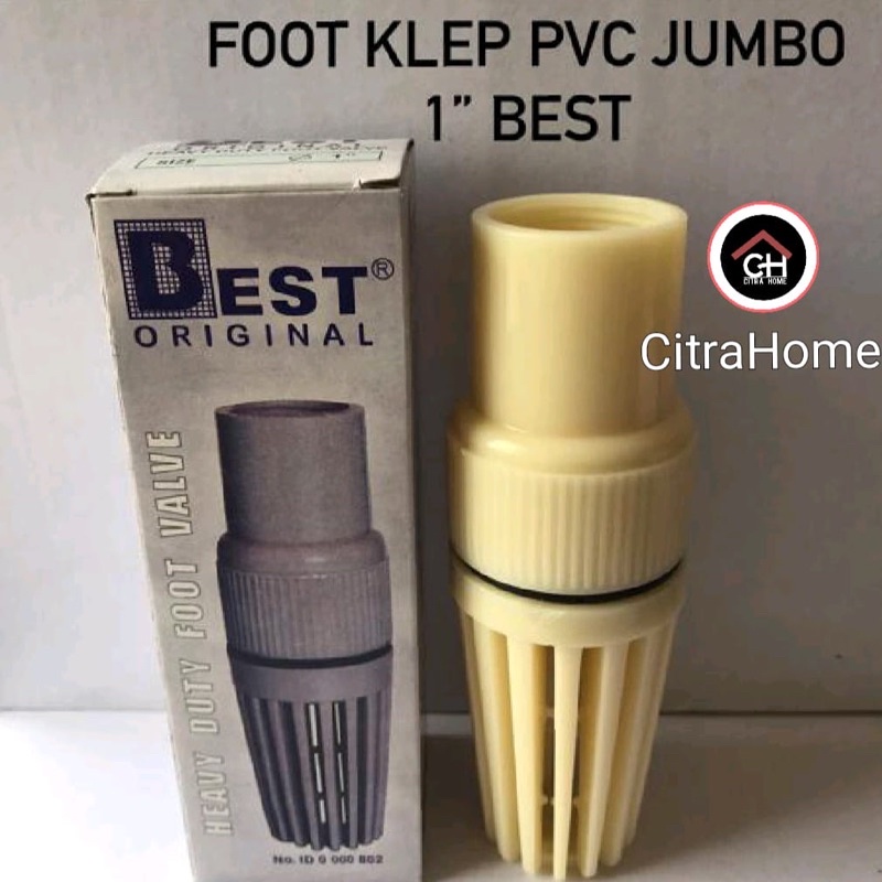 Jual Foot Klep / Foot Valve PVC Jumbo 1” Best | Shopee Indonesia