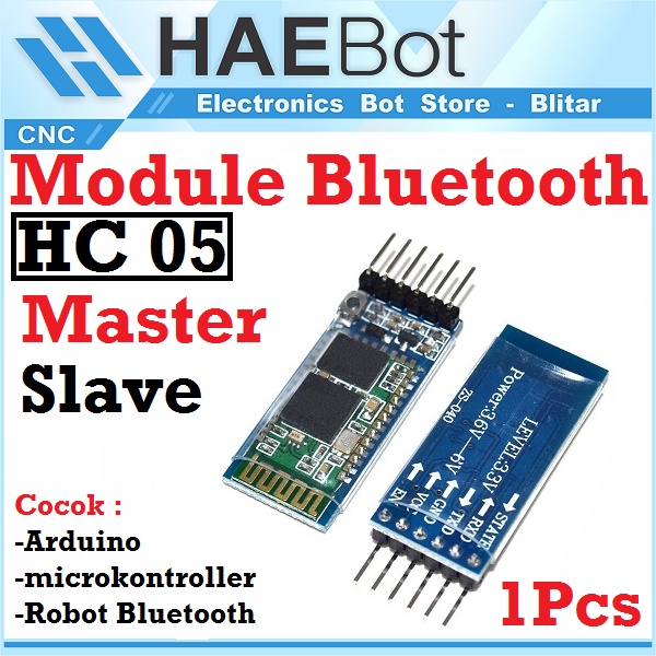 Jual [HAEBOT] Bluetooth Module Modul HC 05 HC05 Arduinoo 6 Pin Android ...