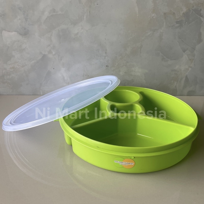 Jual Tempat Bekal Wadah Sekat Besar 25cm ( RKB 9006 ) Golden Sunkist ...