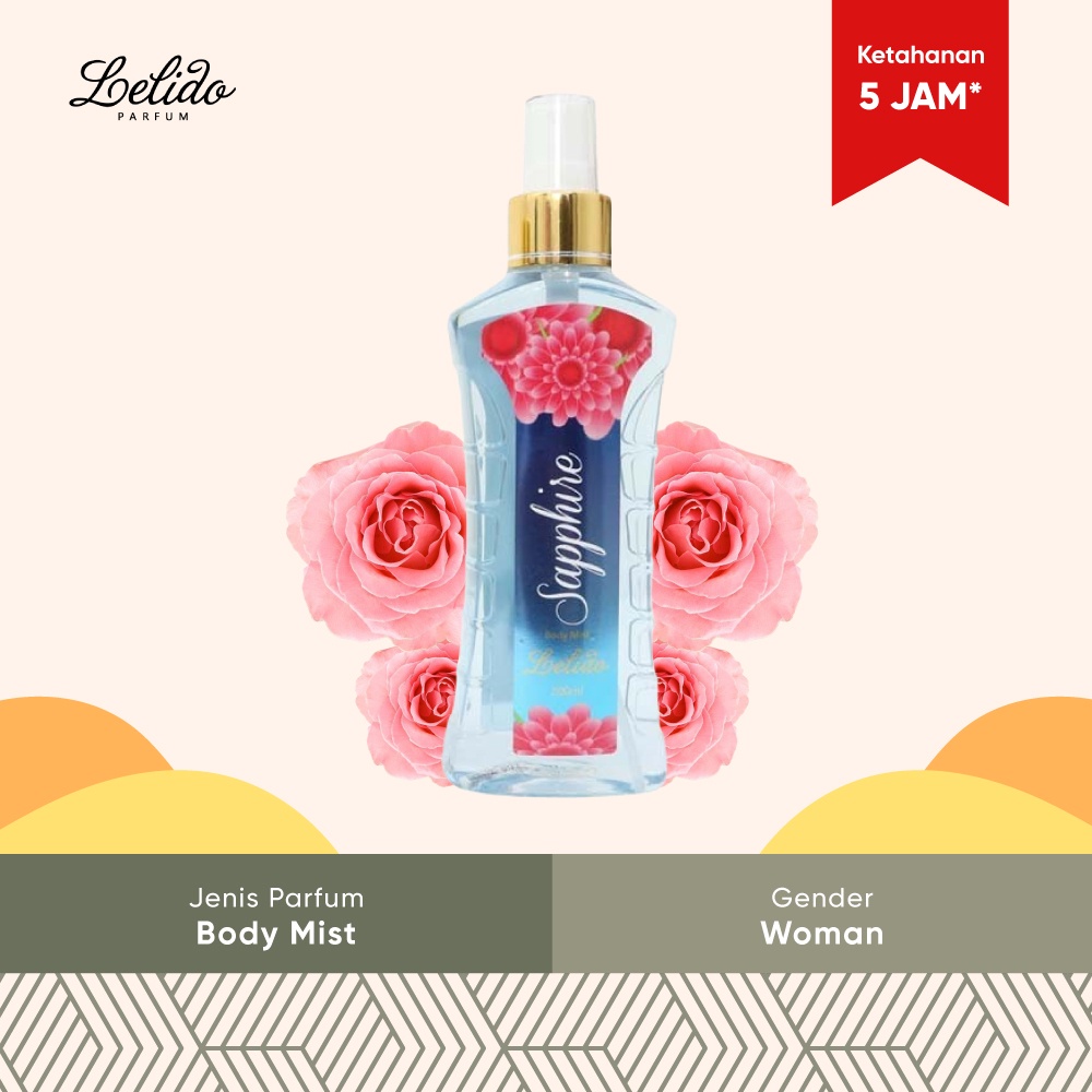 Jual Parfum Lelido Sapphire Woman (Body Mist) | Shopee Indonesia