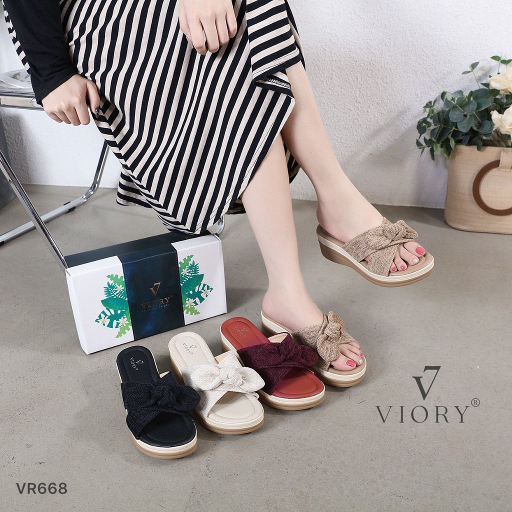 Jual VIORY Wedges Sandal Shoes #VR668 | Shopee Indonesia