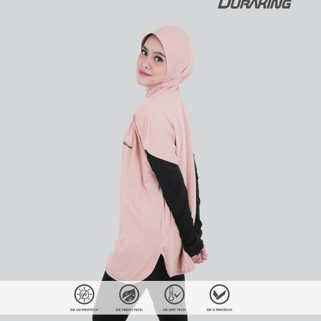 Jual Duraking Hijab Sports Kiara - Light Grey | Shopee Indonesia