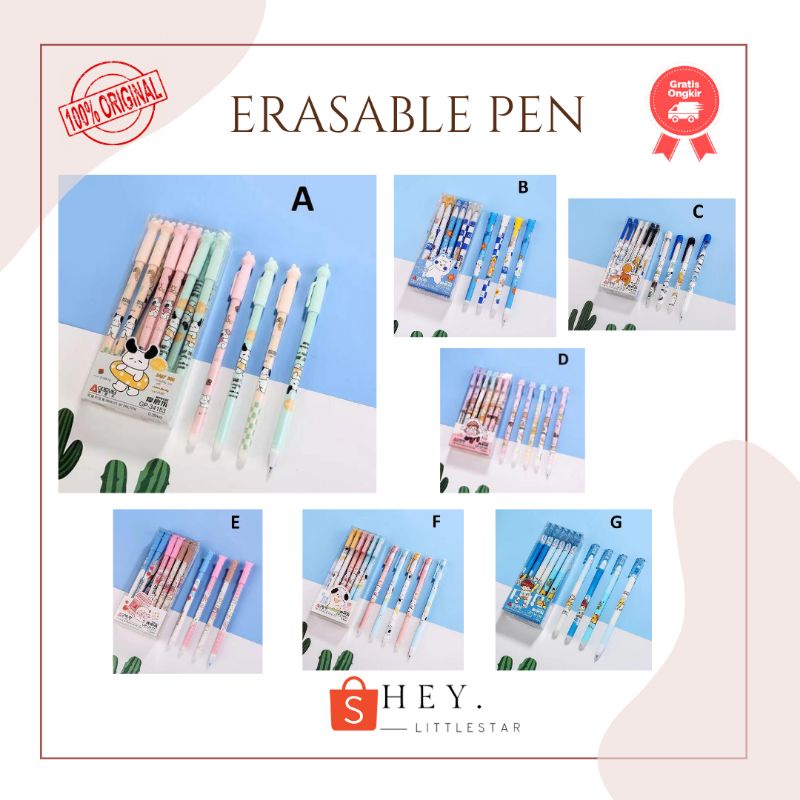 Jual AODEMEI Erasable Pen / Bolpoin / pulpen bisa dihapus 1 pack (12 ...