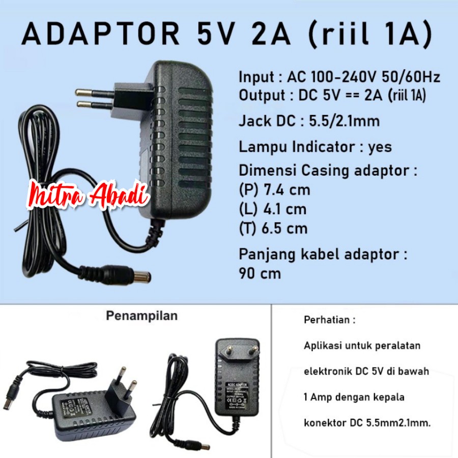 Jual Adaptor 5V 1A | Shopee Indonesia