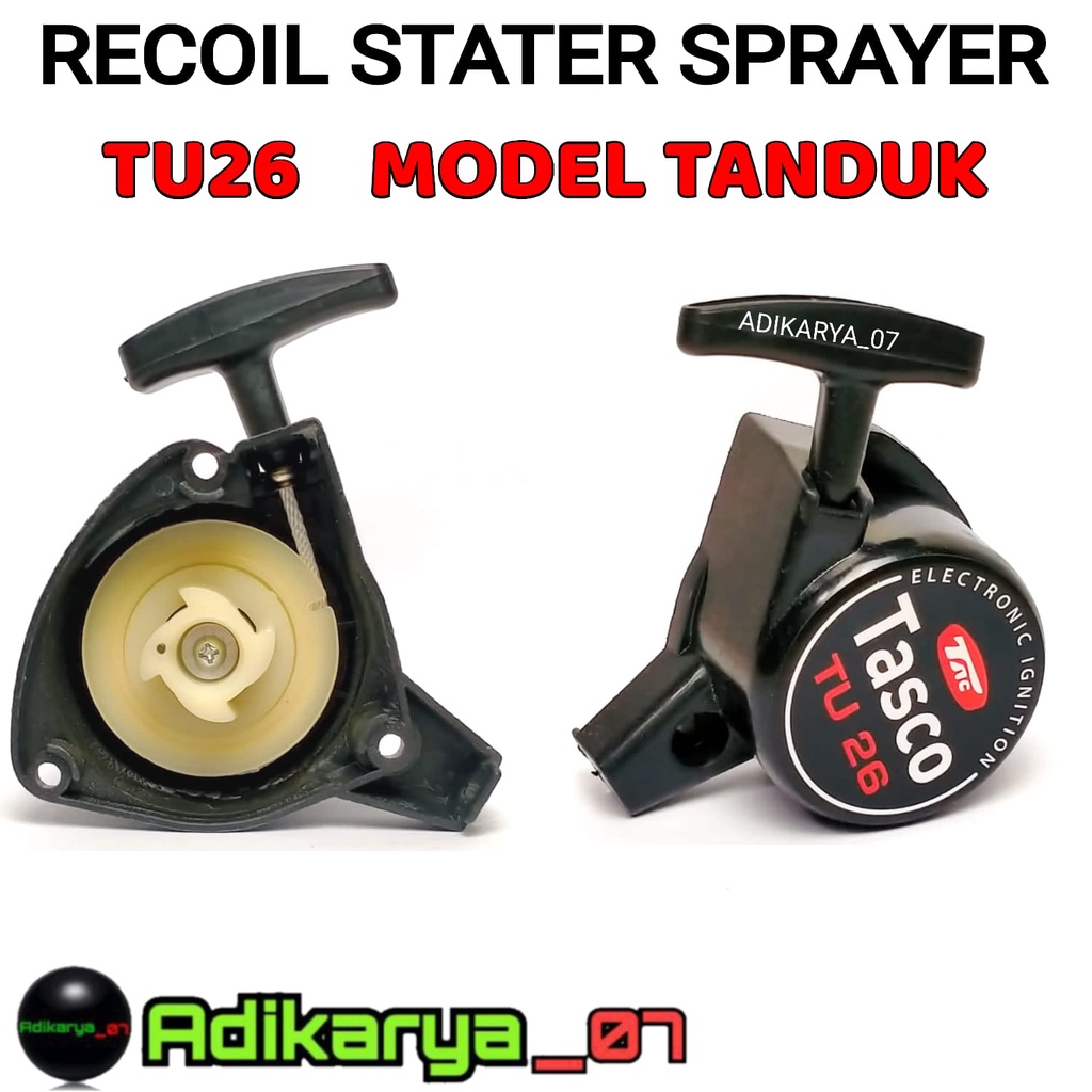 Jual Recoil stater starter TU26 tarikan engkol Mesin semprot Hama TU26 3 lobang 4 daun | Shopee ...