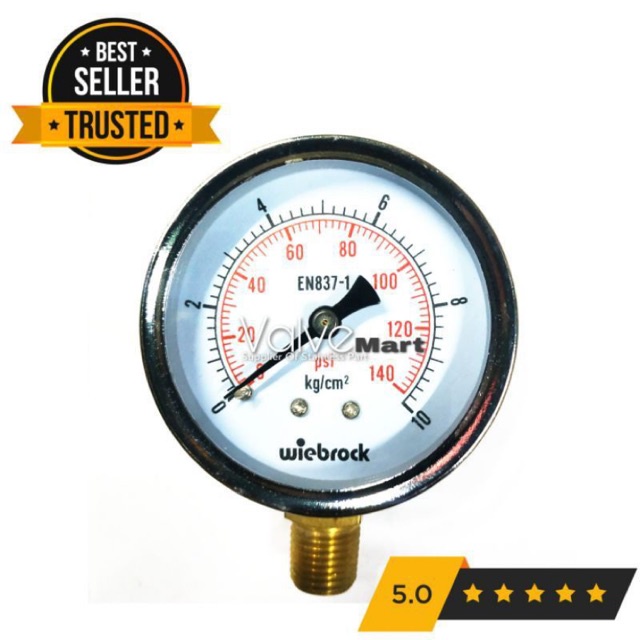 Jual MANOMETER SKON STAINLESS / MANOMETER WIEBROCK STAINLESS / PRESSURE ...