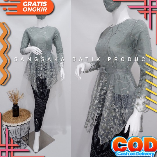 Jual Kebaya Floy Borkat Rok Prisket/Pakaian Tradisional/Kebaya Modis/Style Kebaya Modern Wanita ...