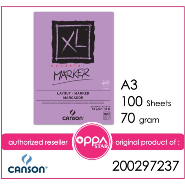Jual Canson XL Marker A3 100 Lembar - Kertas Gambar | Shopee Indonesia