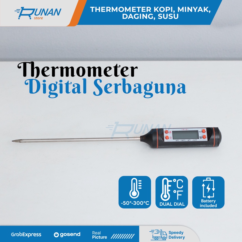 Jual Thermometer Digital Masak - Termometer minyak Dapur Daging Susu ...