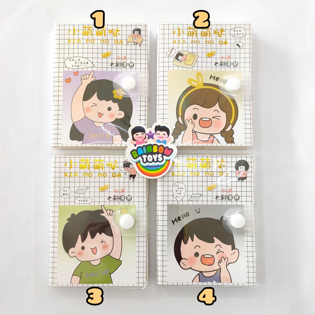 Jual Buku Tulis Catatan Notebook Memo Karakter Mini | Shopee Indonesia