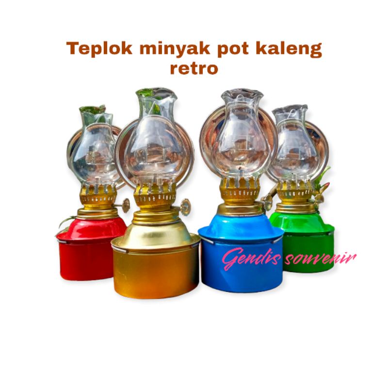 Jual Lampu ublik minyak pot kaleng jadul vintage gaya retro - lampu ...