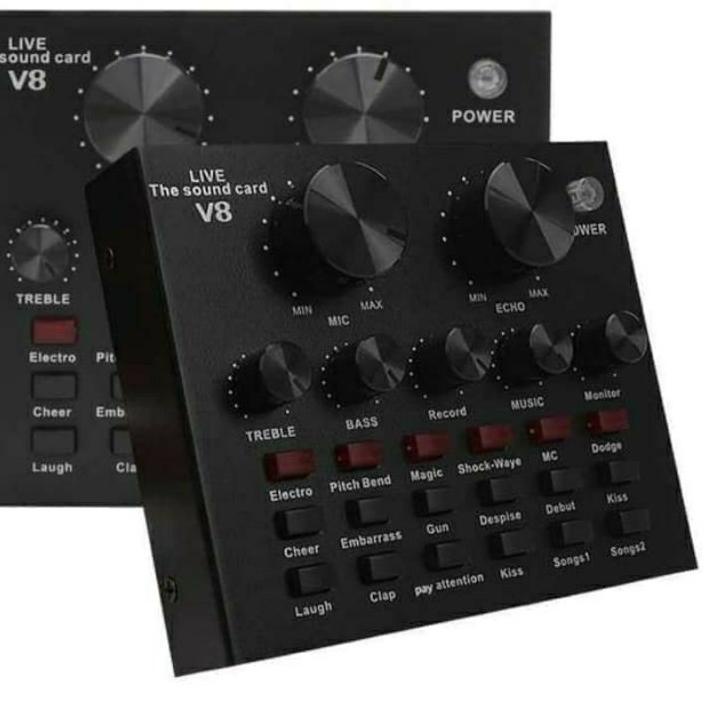 Jual Murah Banget Sound card V8 Mixer Bluetooth SoundCard V8 Audio USB ...
